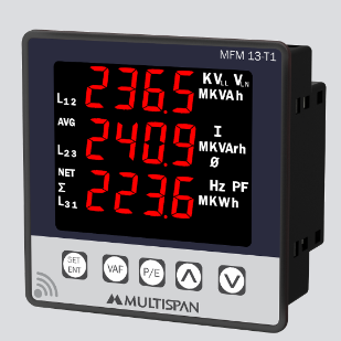 Buy Smart Wi-Fi Energy Meter 3 phase kWh Multifunction MFM-13-W1 ...