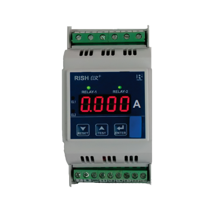 Buy Earth Leakage Relay Digital i/p:30mA-30A DIN | RISH ELR | Rishabh ...