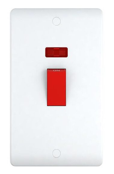 Buy 45A 1 Gang Double Pole Switch with Neon(3X6) 250V | GoSwitchgear